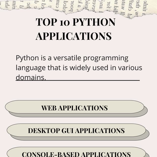 Top 10 Python Applications Pdf 1514