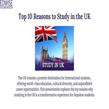 Top 10 Reasons to Study in the UK: Unlocking Global Opportunities ...