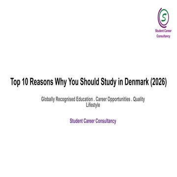 Top 10 Reasons Why You Should Study In Denmark 2026 | PPTX