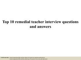 Charter school teacher interview questions | PDF