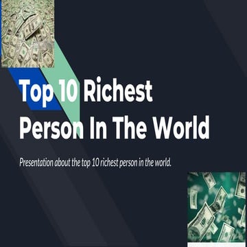 Top 10 richest person in the world (1) | PPTX