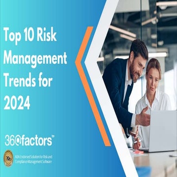 Top 10 Risk Management Trends for 2024 #riskmanagement | PPTX