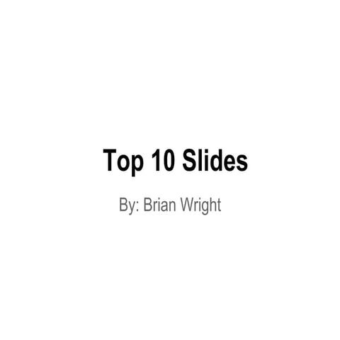 Top Ten Slide Tips Presentation | PPTX