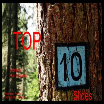 Top 10 slides (Article by Garr Reynolds) | PPT