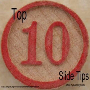 Ten Slide Tips | PPTX