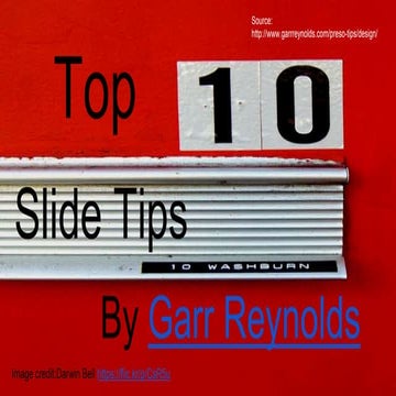 Top 10 slide tips | PPT