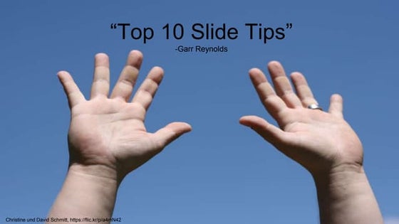 Top Ten Slide Tips | PPT