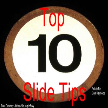 Top 10 slide tips | PPTX