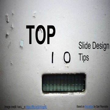Top 10 slide tips | PPTX