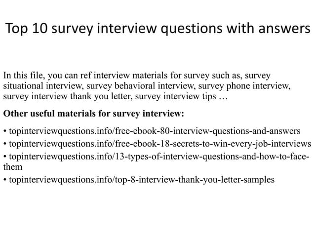 Top 10 settlements interview questions with answers | PPTX