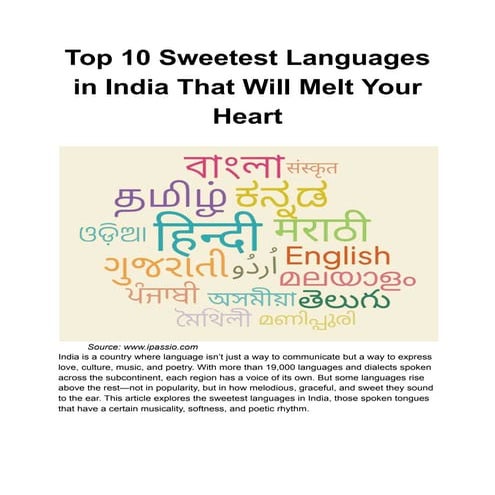 Top 10 Sweetest Languages in India That Will Melt Your Heart.pdf