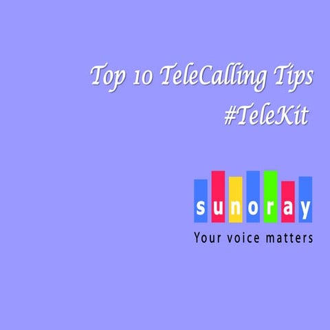 Top 10 tele calling tips | PPTX