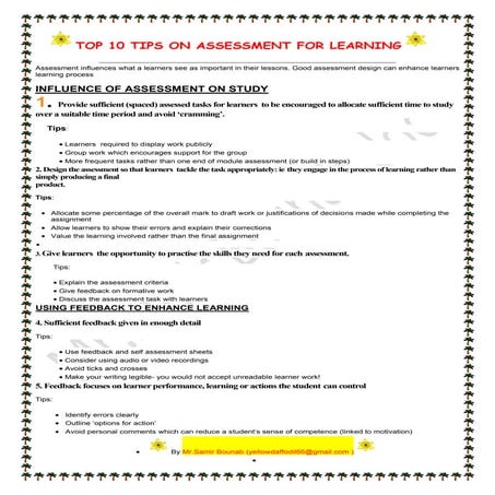 TOP 10 TIPS ON ASSESSMENT FOR LEARNING.pdf
