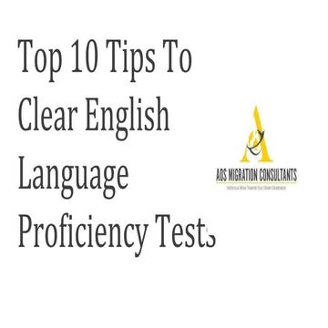 Top 10 Tips To Clear English Language Proficiency Tests | PPTX