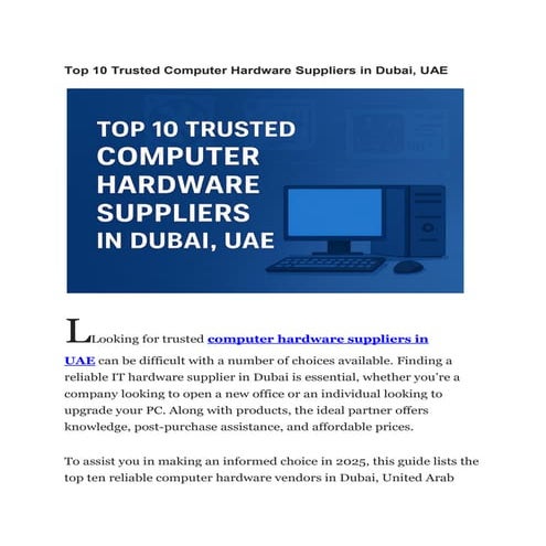 Top 10 Trusted Computer Hardware Suppliers in Dubai.pdf