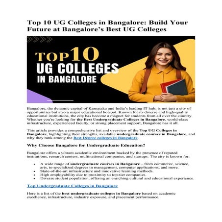 Top 10 UG Colleges in Bangalore .pdf
