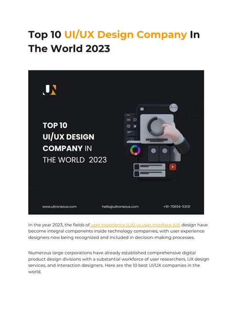 UI UX Design in Florida. Devoq. Design pptx | PPT