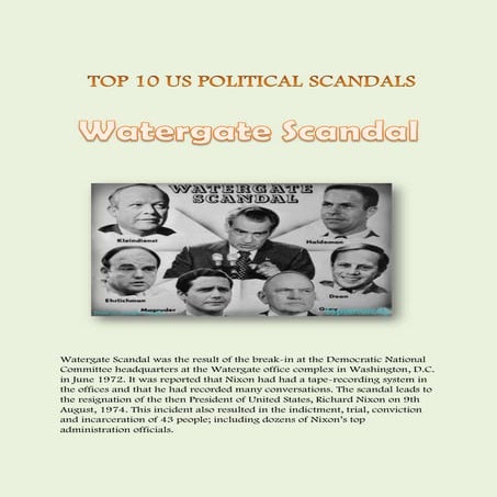 Top 10 us political scandals | PDF