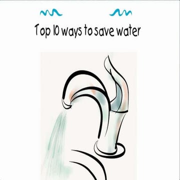Top 10 Ways To Save Water Ppt Free Download