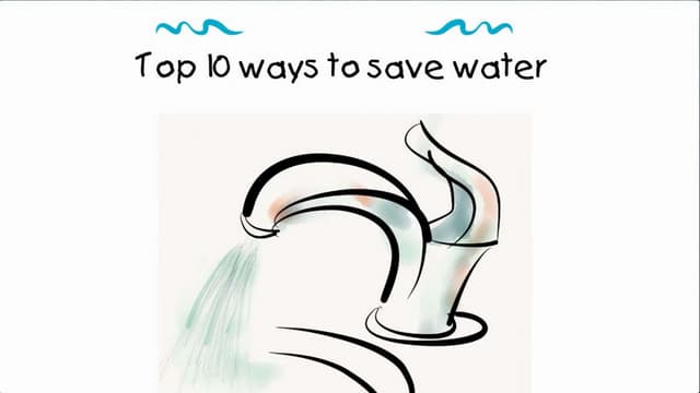 Top 10 Ways To Save Water Ppt Free Download