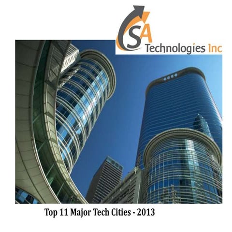 US Top 11 Cities for Tech Jobs_SA Tech | PPT