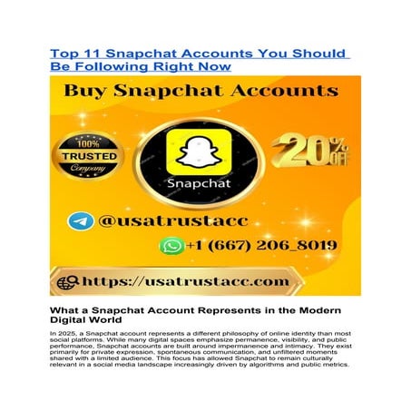 Top 11 Snapchat Accounts You Should Be Following Right Now.docx