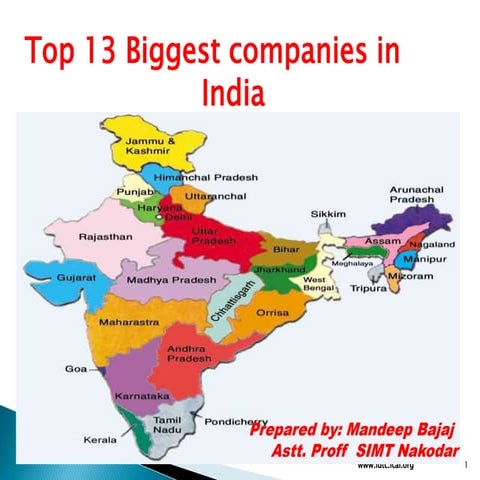 Top 13 biggest companies in india | PPT