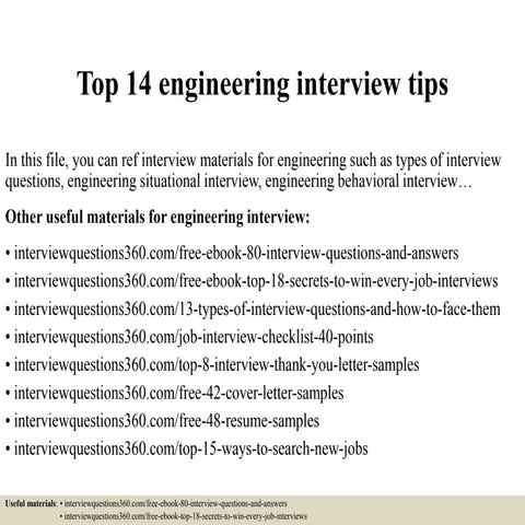 Top 14 supervisor interview tips | PPTX