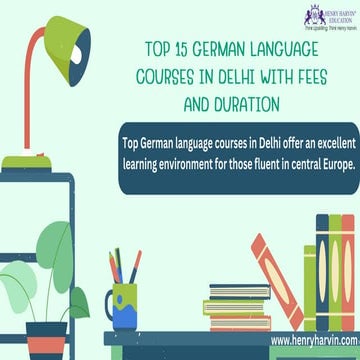 Top 15 German Language Courses in Delhi with Fees and Duration PPT.pdf
