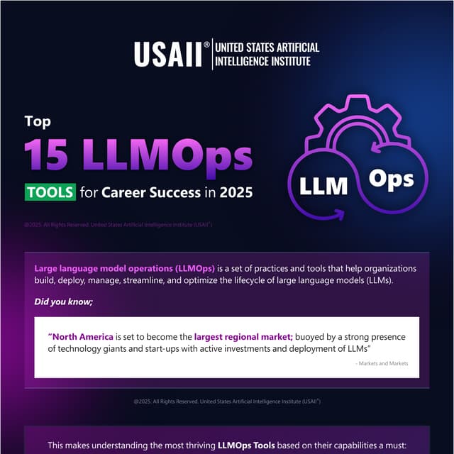 Top 15 LLMOps Tools For Career Success in 2025 | USAII® | PDF