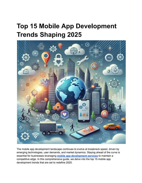 10 Mobile App Development Trends to Watch in 2024. | PDF