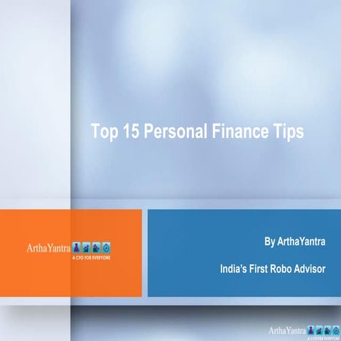Top 15 personal finance tips in 2015 | PDF