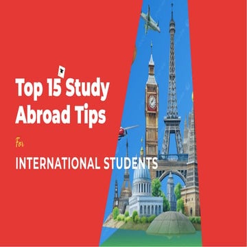 Top 15 Study Abroad Tips for International Students | PDF