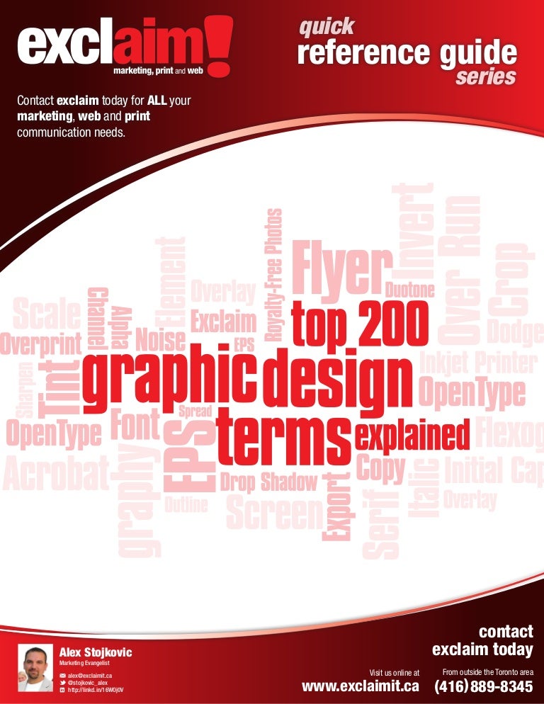 FREE - Top 200 Graphic Design Terms Reference Guide