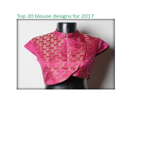 Top 20 blouse designs for 2017 - kanjivaramsilks.com | Women\'s ...