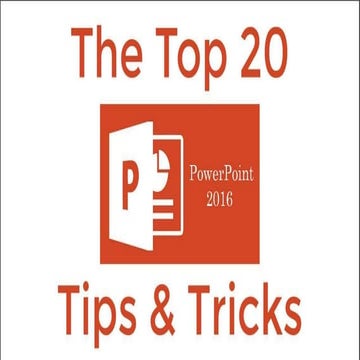 Top 20 PowerPoint 2016 Tips and Tricks | PPTX