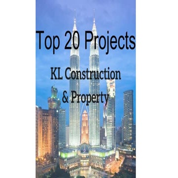 Top 20 Construction Projects in Kuala Lumpur - Malaysia | PPTX