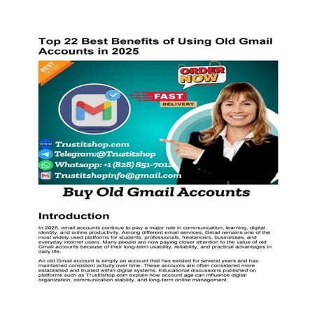 Where to Buy Old Gmail Accounts_ Top 17 Websites (2025).docx