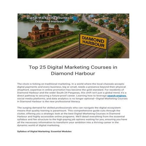 Top 25 Digital Marketing Courses in Diamond Harbour.pdf