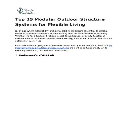 Top 25 Modular Outdoor Structure Systems for Flexible Living.pdf
