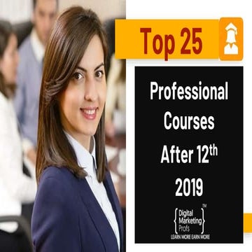 Top 25 professional courses after 12th | PPT