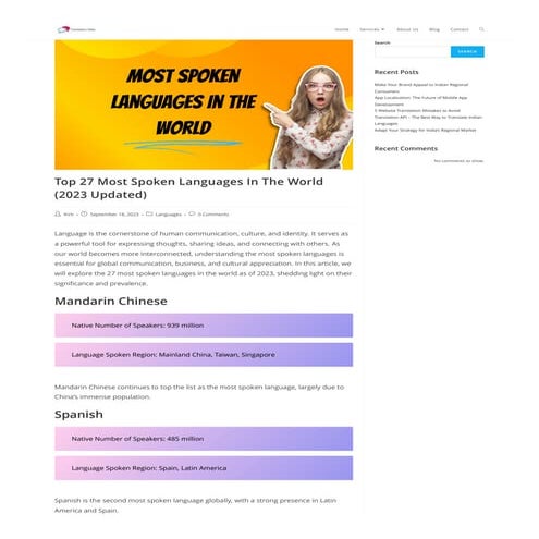 Top 27 Most Spoken Languages In The World (2023 Updated).pdf