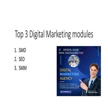 Top 3 Digital Marketing modules for 2024 | PPTX | Internet | Computing