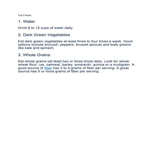 Top 3 foods required for good health and be strong enough | PDF