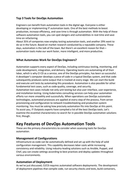 Top 3 Useful Tools For Devops Automation Pdf