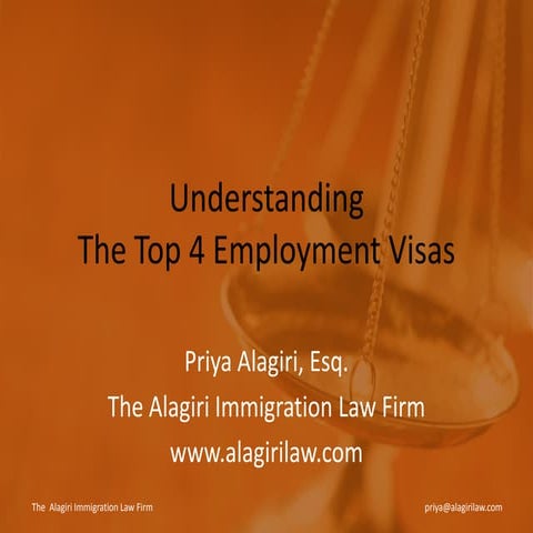 Top 4 employment visas | PPTX | Business Travel | Travel Type
