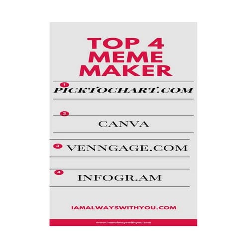 Top 4 Infographic Maker Tocreate Funny Meme | DOCX