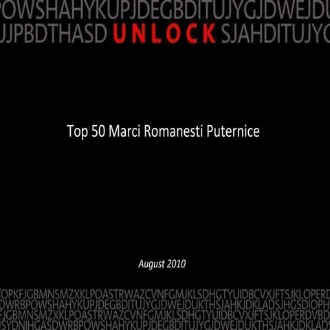 Top 50 romanian brands (Biz) | PPT