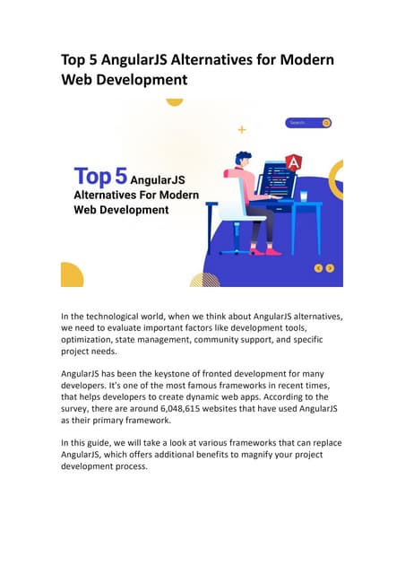 Top 5 Angularjs Alternatives For Modern Web Developmentpdf