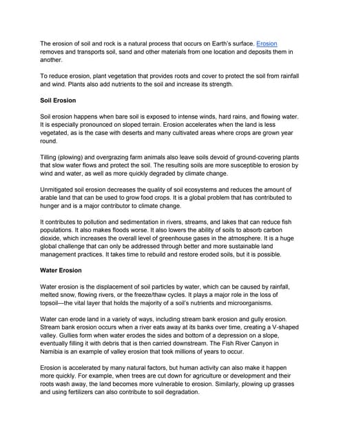 Human Activities That Speed Up or Trigger Landslide | PPTX